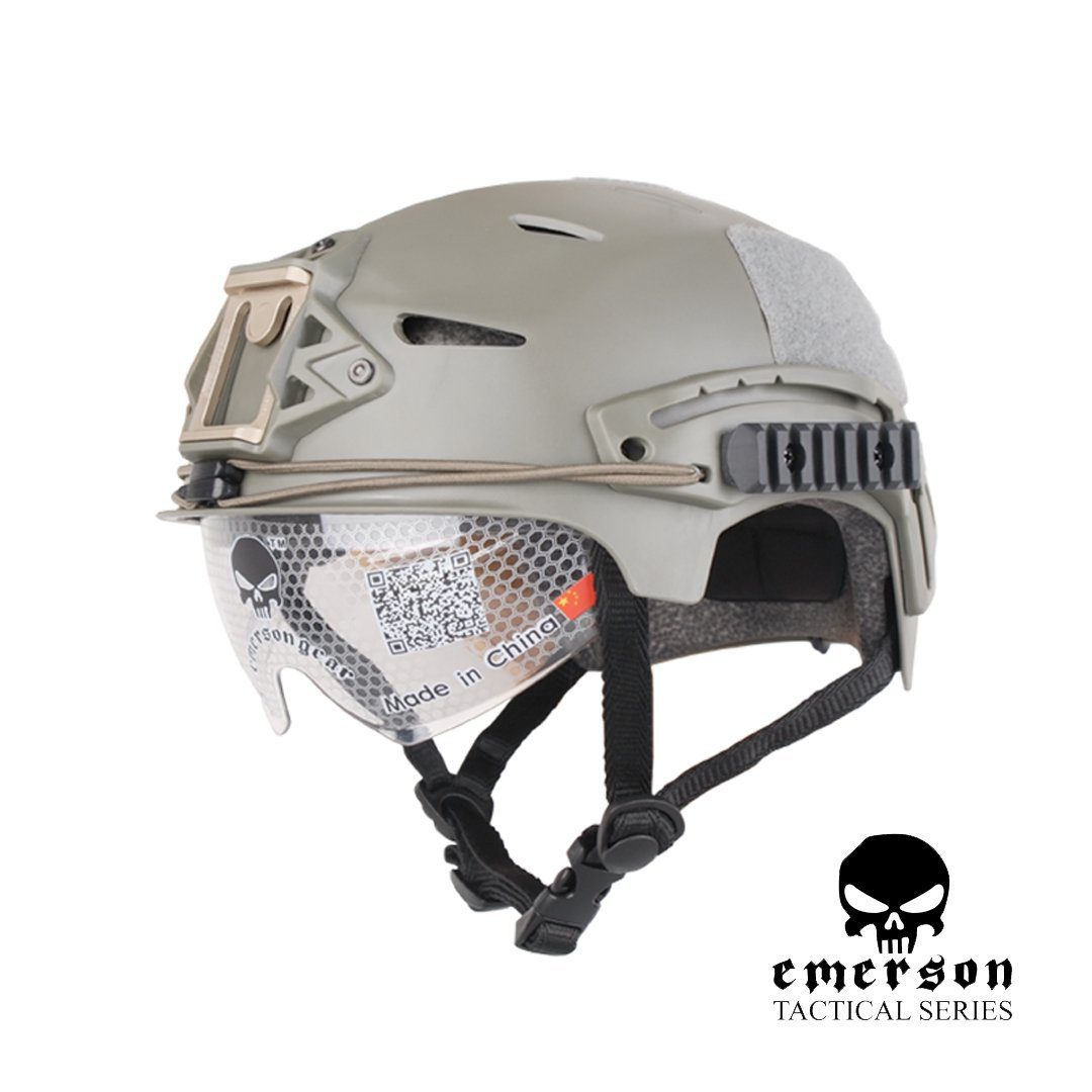 Capacete Emerson Gear Bump Fast com Viseira (Cor: FG - Foliage Green ...