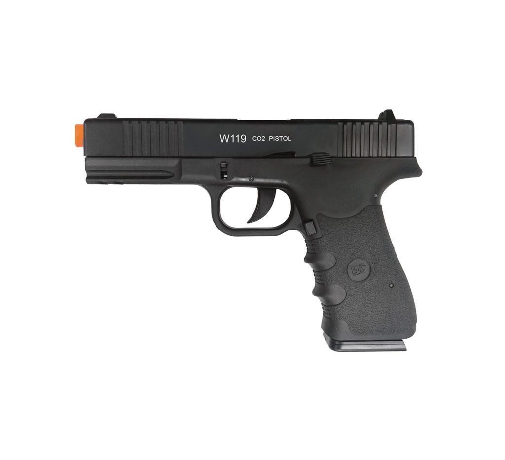 Pistola de Airsoft WinGun W119 by Rossi CO2 Blowback Slide Metal 6,0mm ...